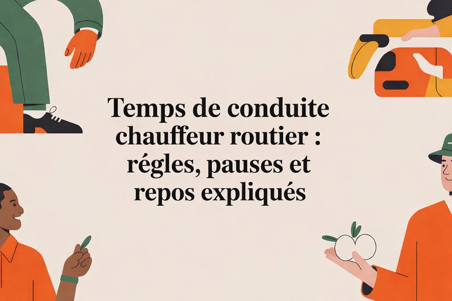 Temps de conduite chauffeur routier : règles, pauses et repos